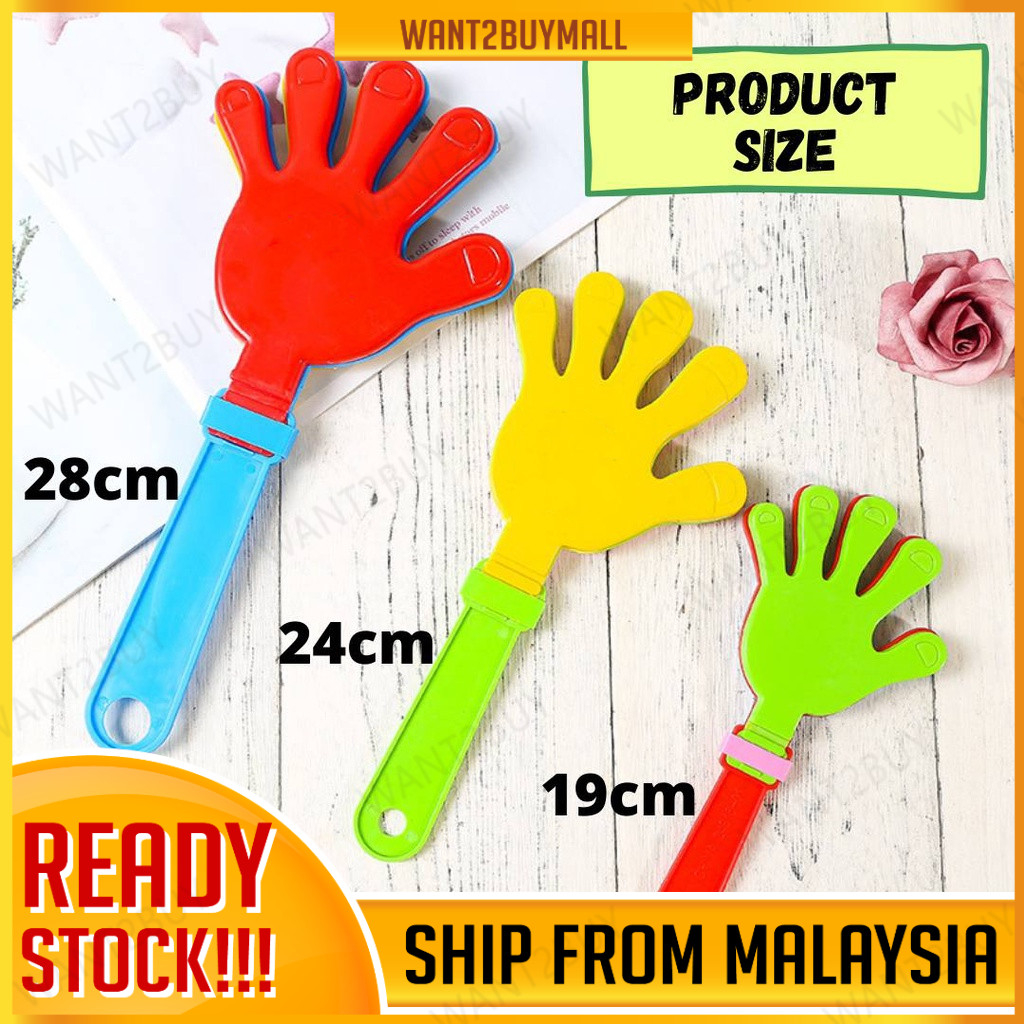 🇲🇾 🏆Hot Selling🔥 3 Size Party Hand Clapper Toys Party Festive Pack ...
