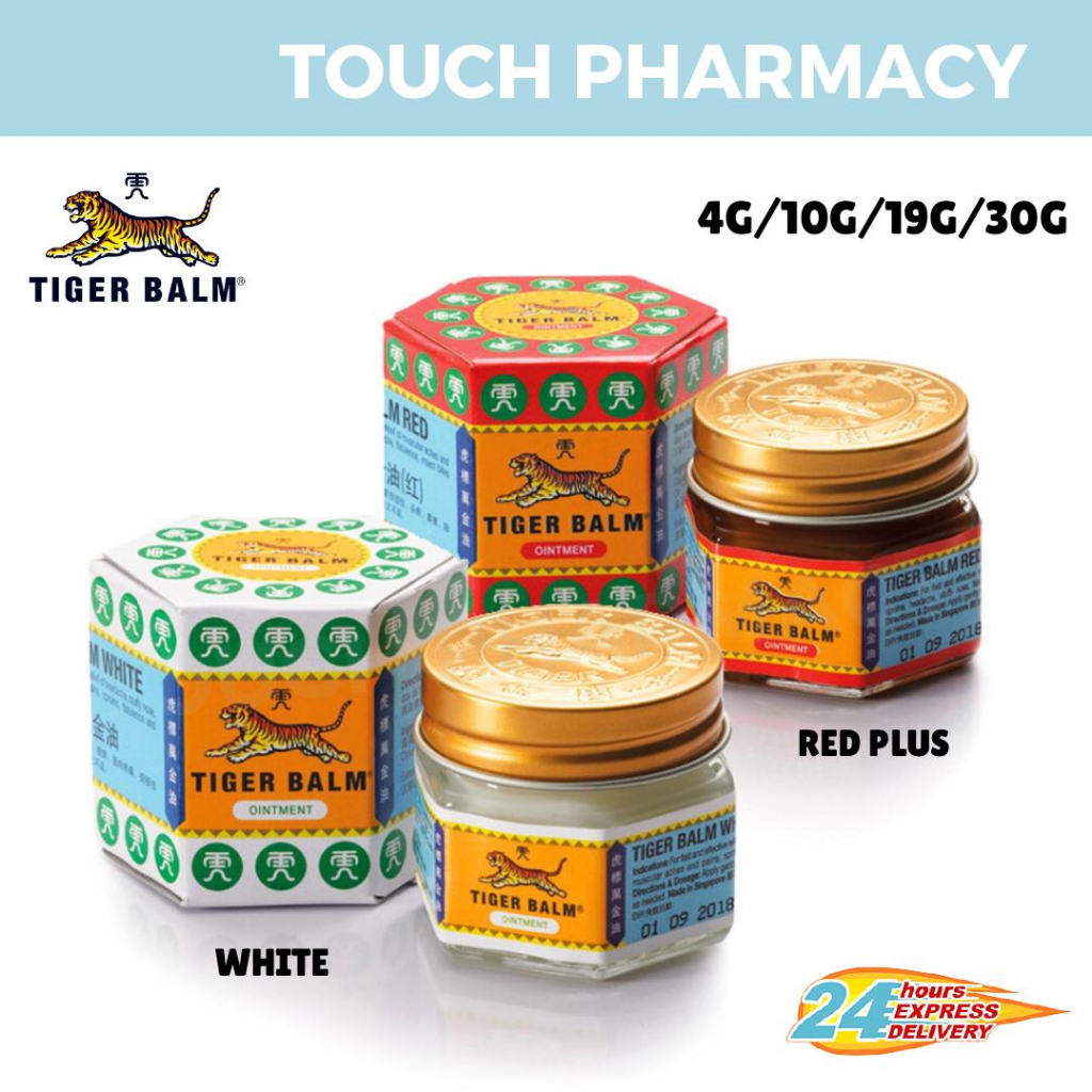 TIGER BALM Ointment White / Red Plus 4G/10G/19G/30G /Soft 25G | Shopee ...