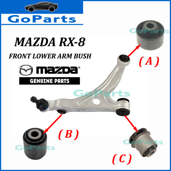 100% Original Front Lower Arm Bush Mazda Rx-8 RX8 | Shopee Malaysia