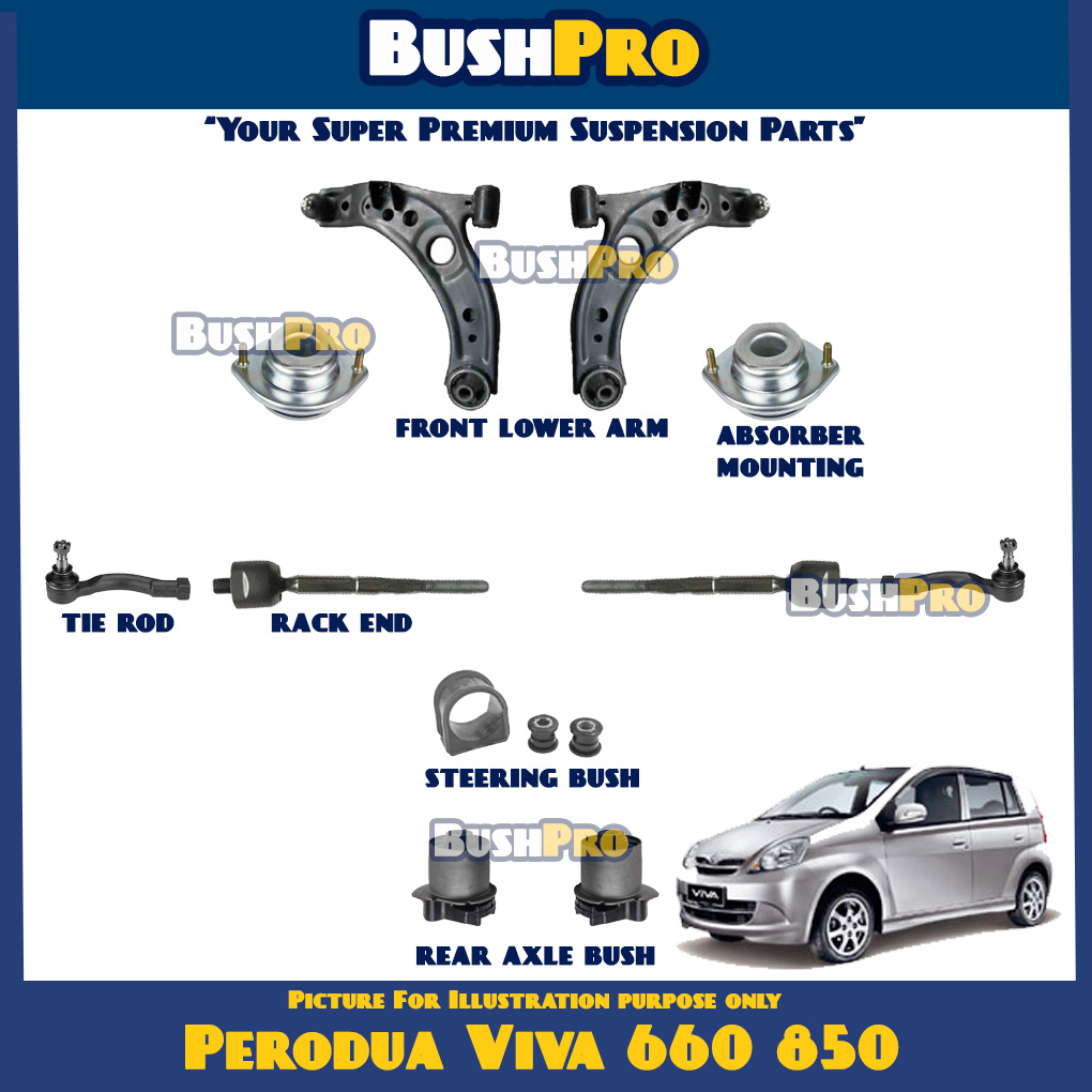 COMBO BUNDLE [ 13 IN 1 ] Perodua Viva 660 850 Undercarriage Suspension ...
