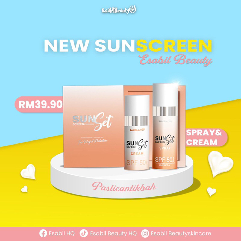 SUNSCREEN ESABIL BEAUTY / SUNSET ESABIL | Shopee Malaysia