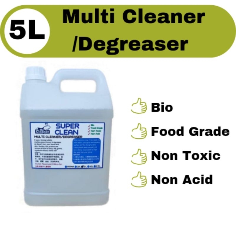 Super Clean (Multi Cleaner /Degreaser) 5 Litre (Direct Factory)🌟READY ...