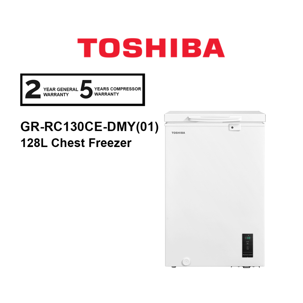 Toshiba 128L Chest Freezer GR-RC130CE-DMY(01) 2 in 1 Freezer or fridge Refrigerator GRRC130CEDMY ...