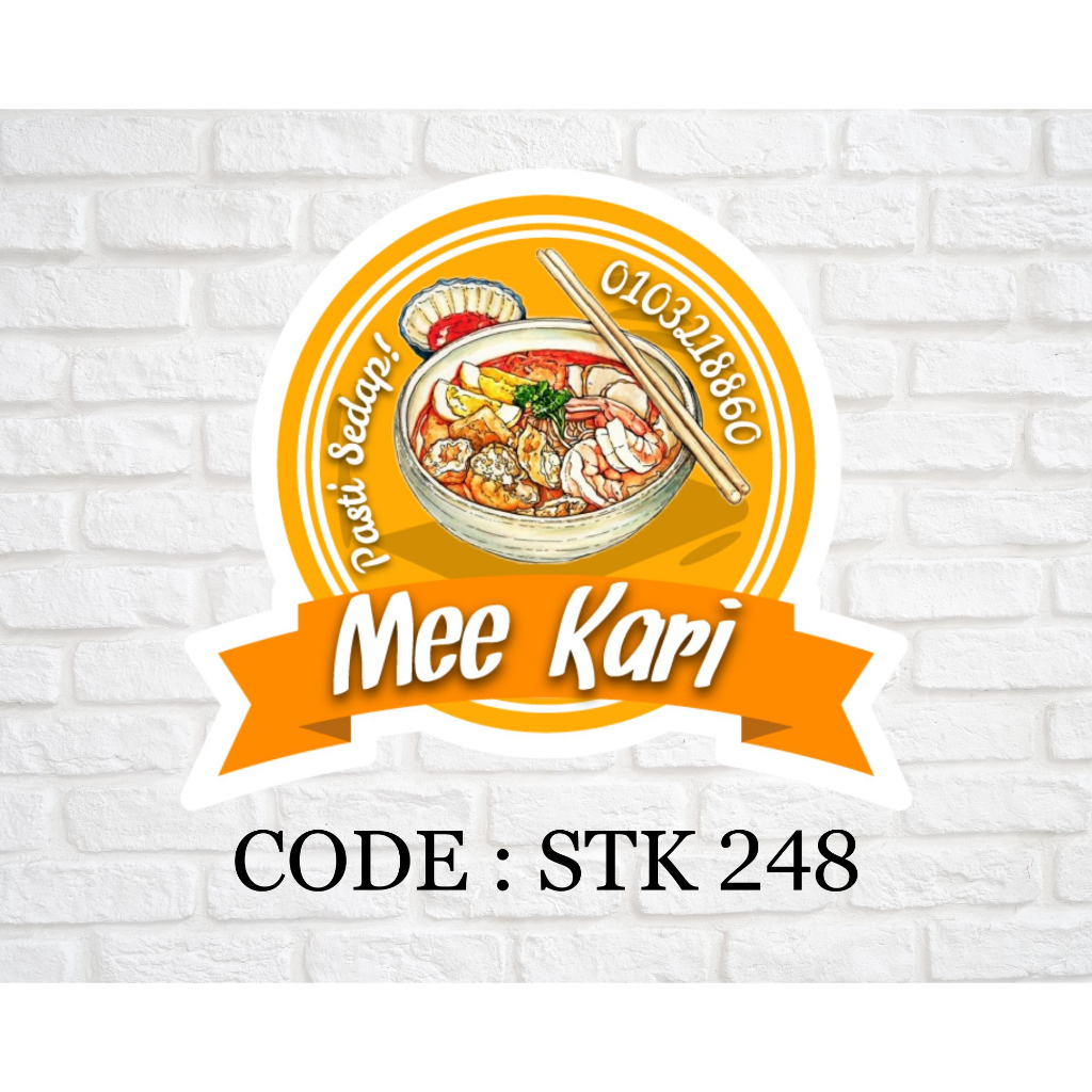 STICKER CHAR KUEY TEOW | STICKER MEE KARI | STICKER LAKSA | STICKER MEE ...
