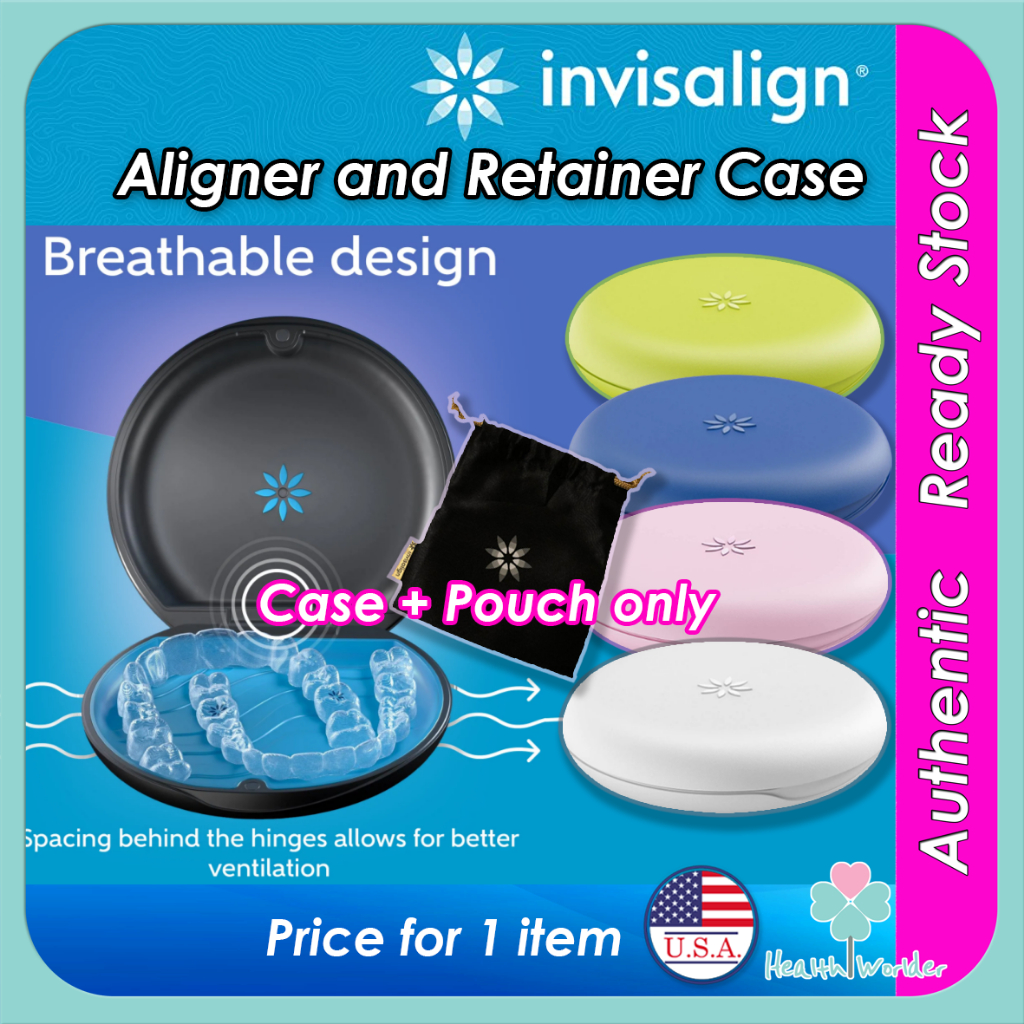 Invisalign Aligner and Retainer Case Black Blue Lime l Pink l White l ...