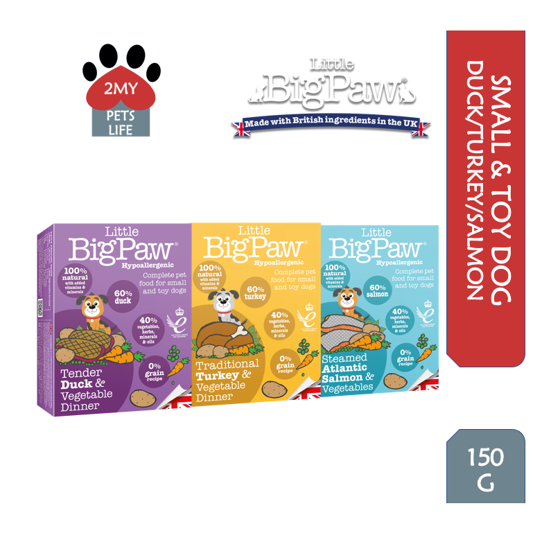 LITTLE BIG PAW COMPLETE WET FOOD FOR SMALL & TOY BREED DOY ASSORTED ...