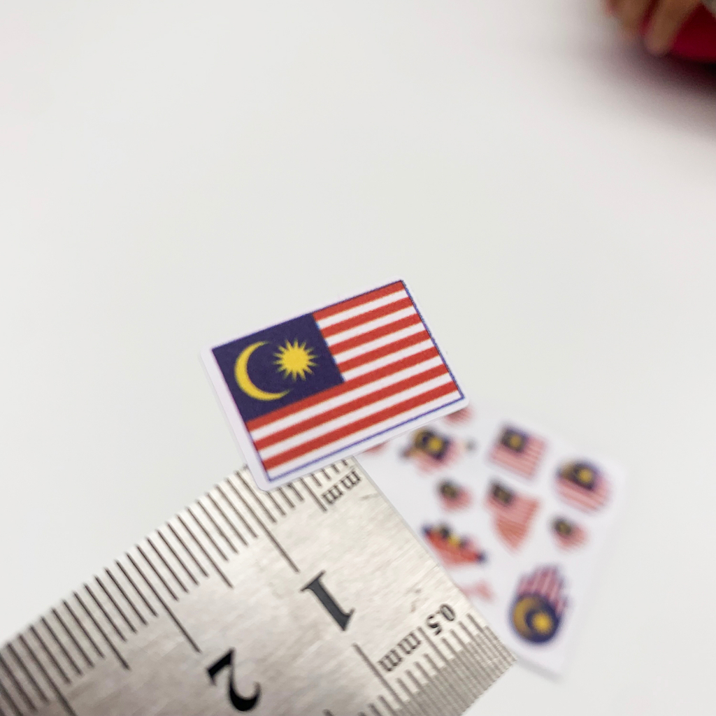 Face Sticker Tattoo Love Malaysia Flag Pelekat Muka Merdeka Celebration ...