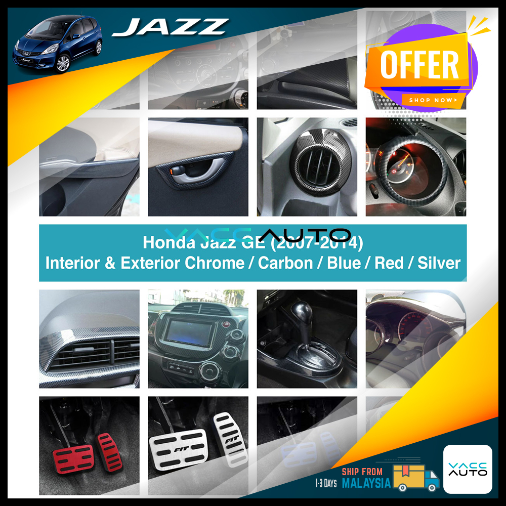 Honda Jazz Fit GE GE8 GG 2nd Interior Exterior Chrome Carbon Red Silver ...