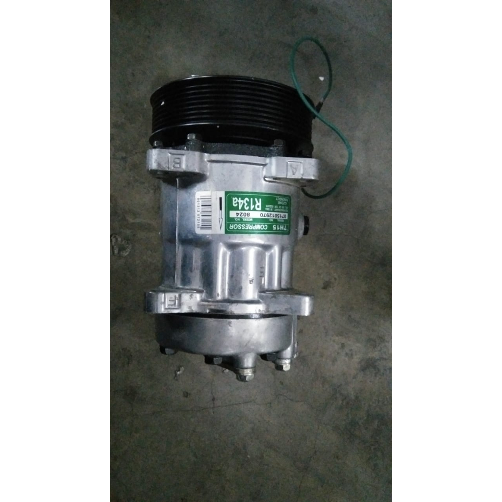 COMPRESSOR 8PK SANDEN 7H15 VOLVO FM10 FM12 TRUCK LORRY 10TON AIRCOND A ...