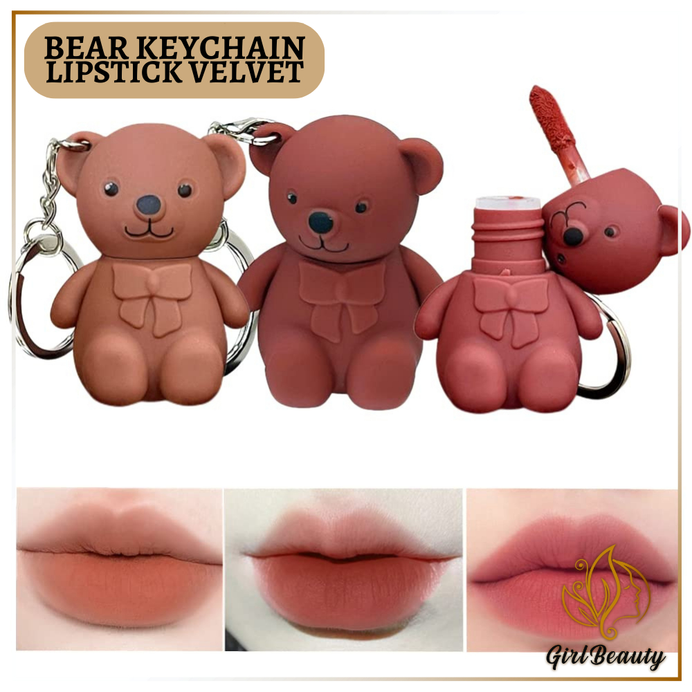 ART VALUE LIPSTICK KEYCHAIN LITTLE BEAR LAND VELVET LIP MUD LIPSTICK ...