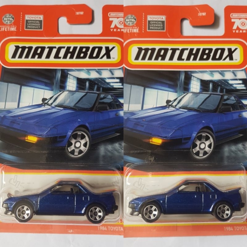 Matchbox 70YEARS 1984 Toyota MR2 Blue 2023 Edition | Shopee Malaysia