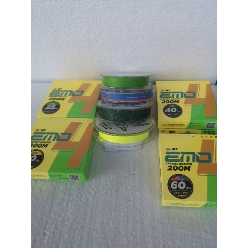 EXP EMO 4X SULAM 200METER BRAID LINE | Shopee Malaysia