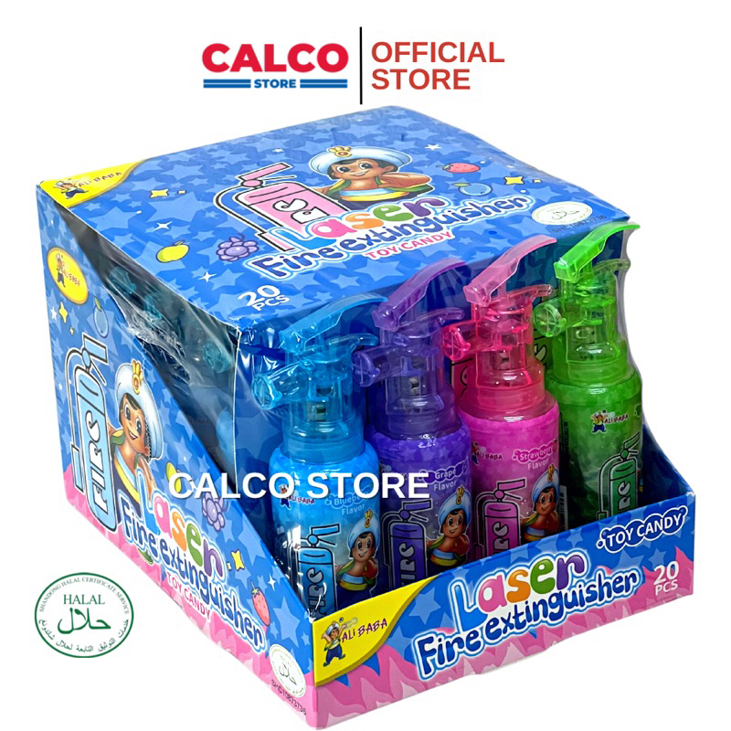 20pcs Ali Baba Laser Fire Extinguisher Toy Candy Gula-gula Mainan ...