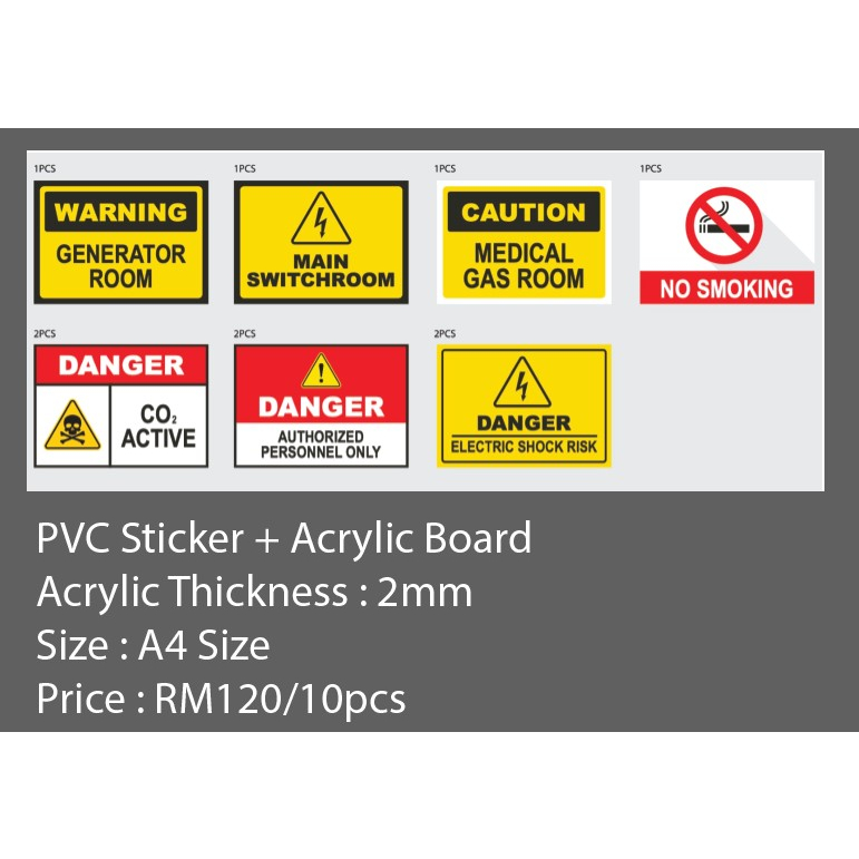 Custom Acrylic Signage, Custom Sticker Signage, Custom PVC Signage ...