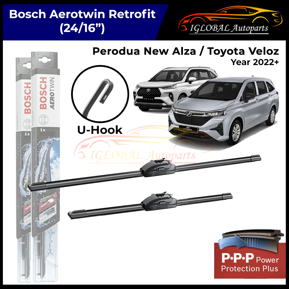 Perodua New Alza / Toyota Veloz Year 2022+ Windshield Wiper Bosch ...