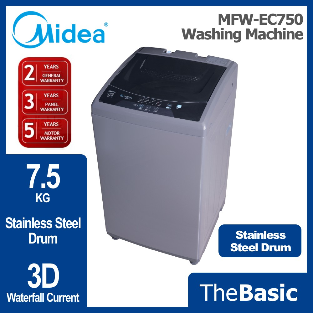 TOSHIBA/MIDEA Washing Machine 7KG/7.5KG/8.5KG Top Load Washer Masin Basuh (AW-M801AM , AWJ801AM ...