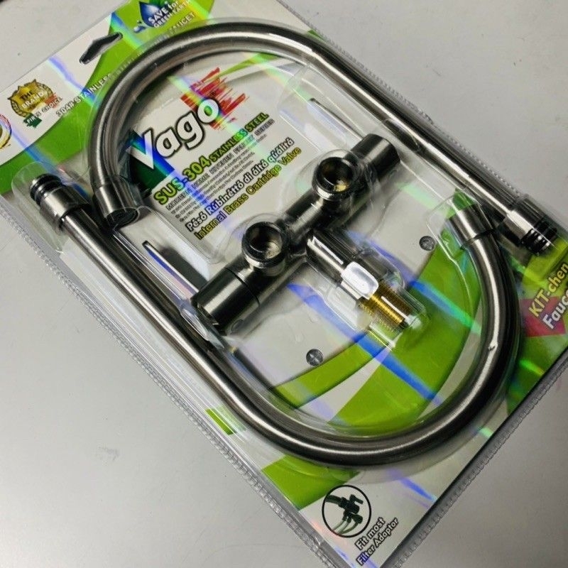 VAGO SUS304 Stainless Steel Kitchen Faucet Wall Type V7306-W | Shopee ...