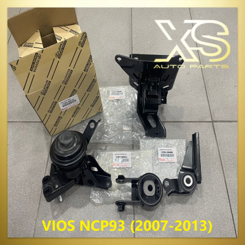 ( 100% ORIGINAL JAPAN ) TOYOTA VIOS NCP93 AUTO ENGINE MOUNTING SET ...