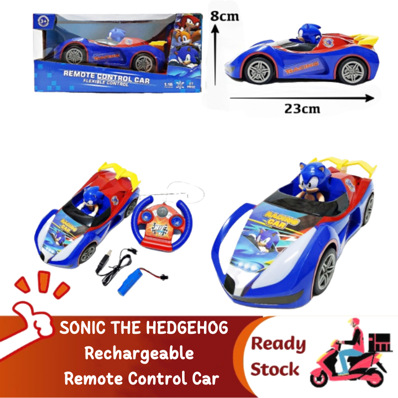 SONIC THE HEDGEHOG Rechargeable Remote Control Toys ( Ready stock) 1:18 ...