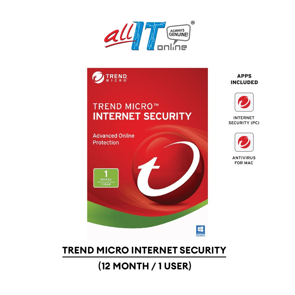 Trend Micro Internet Security with Advanced Online Protection for ...