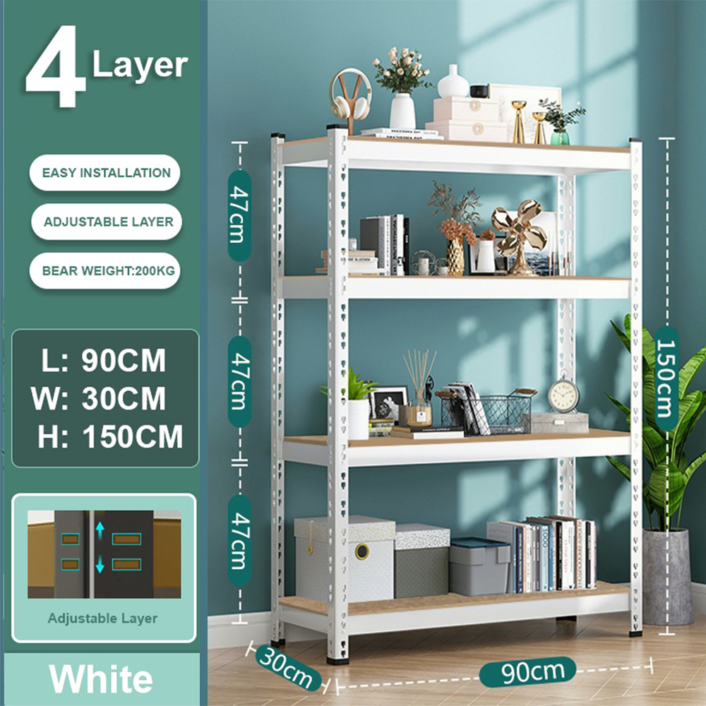 4&5 Layer Rack Boltless Rack Home Store & Warehouse Rack / Rak Besi ...