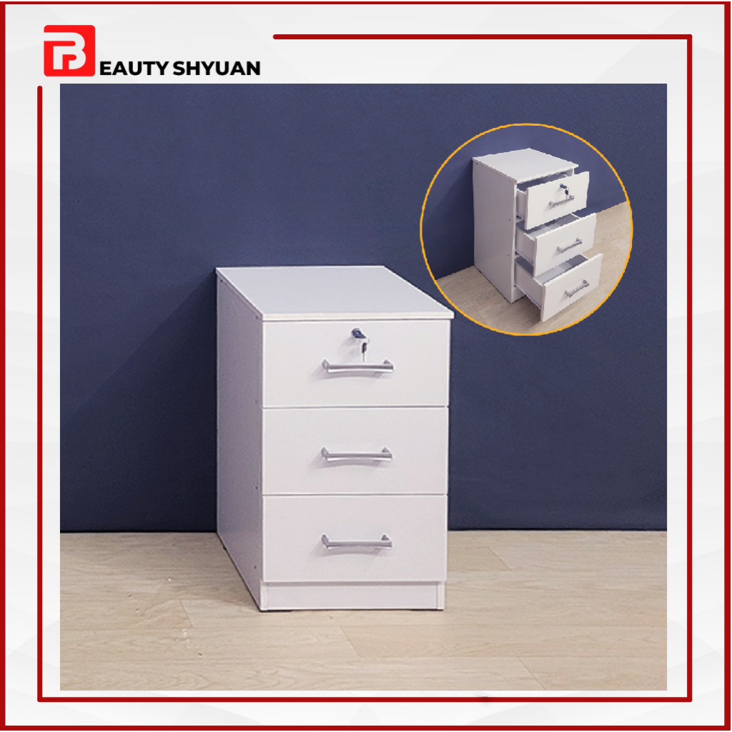 ELSA 3 Drawer Cabinet Storage Office Cabinet Office Drawer Pedestal ...
