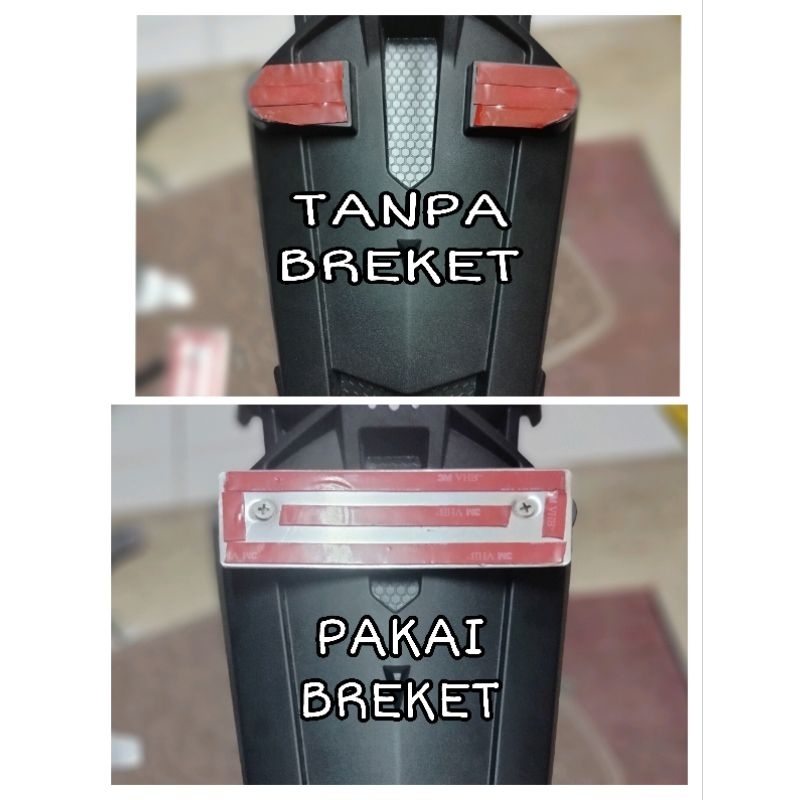 🔥TAPAK PAPAN PLATE / ALUMINIUM BRACKET PLATE NUMBER /braket tanpa tebuk ...