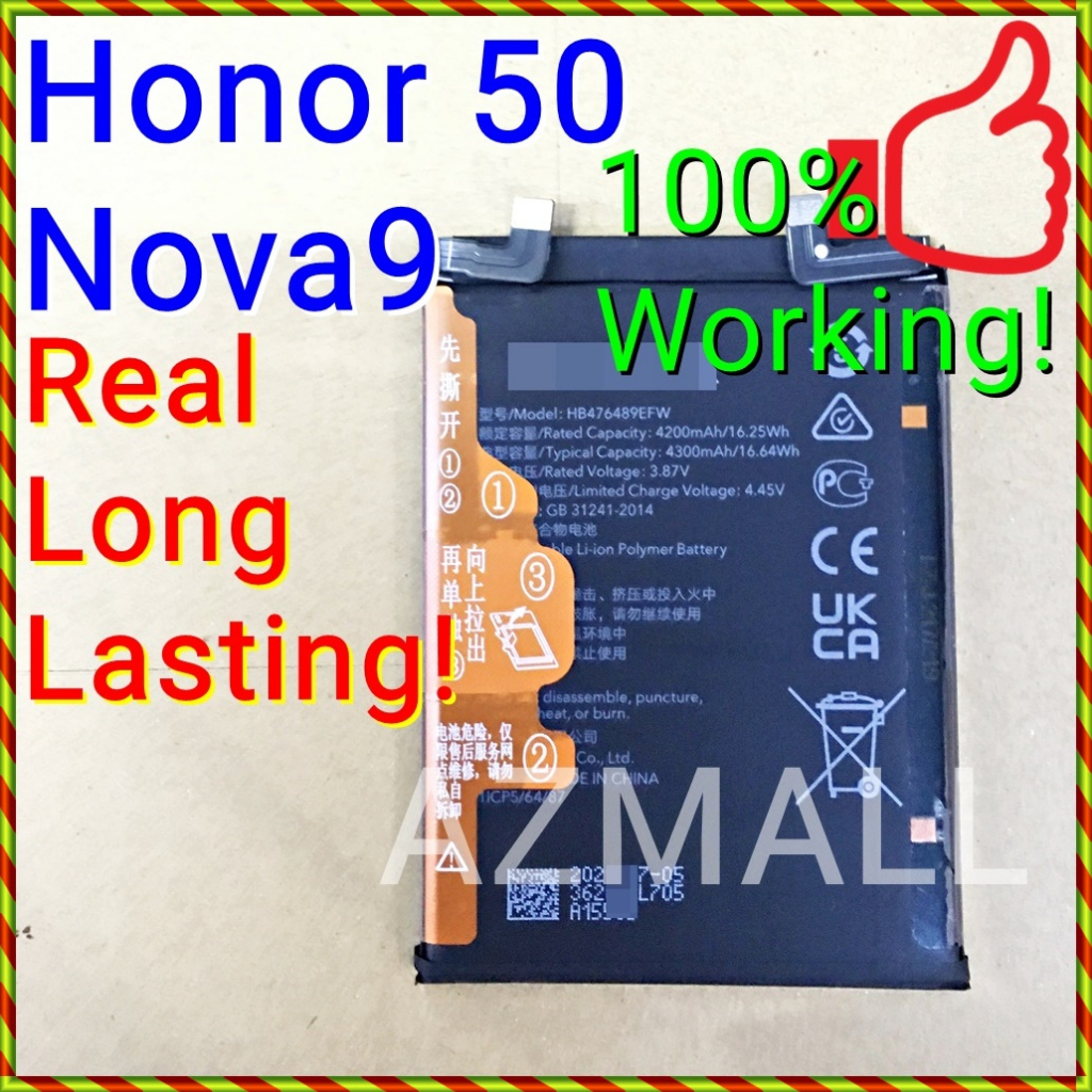 (66W Fast Charge) NEW ORI Last Long Stable Battery HB476489EFW for ...