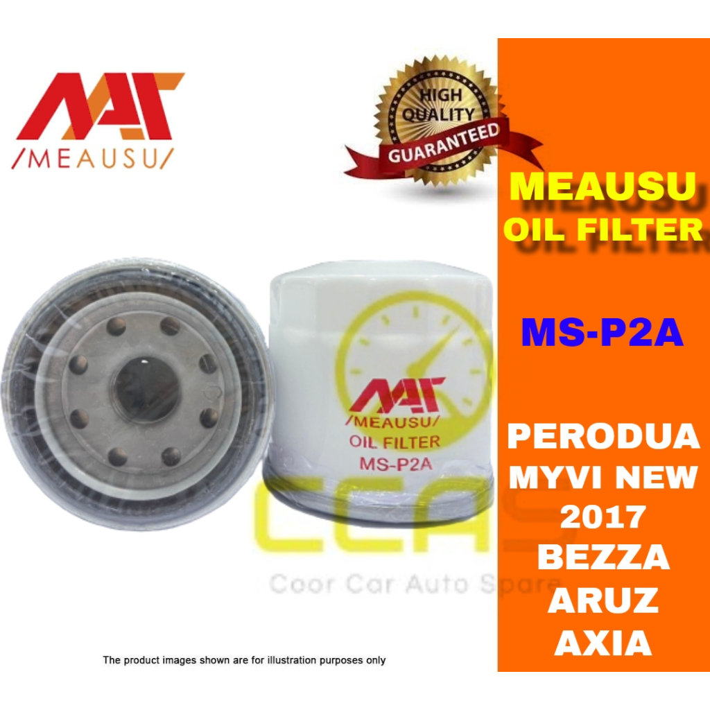 Perodua Oil Filter BLACK - Bezza, Axia, New Myvi 2017 (BLACK) MS-P2A ...