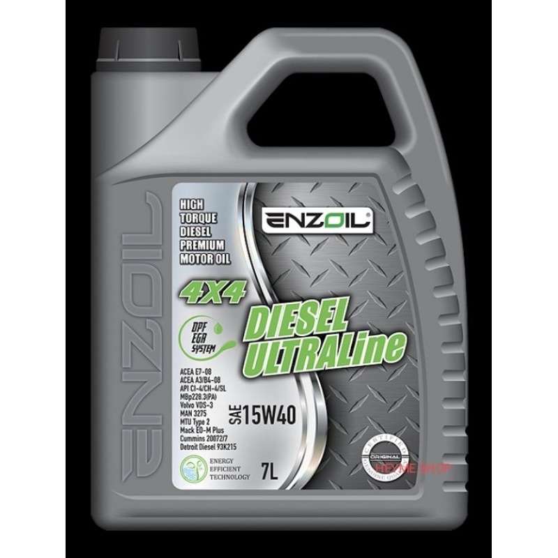 Enzoil Diesel ULTRALine 15W40 API CI-4/SL mineral engine oil (7 liter ...