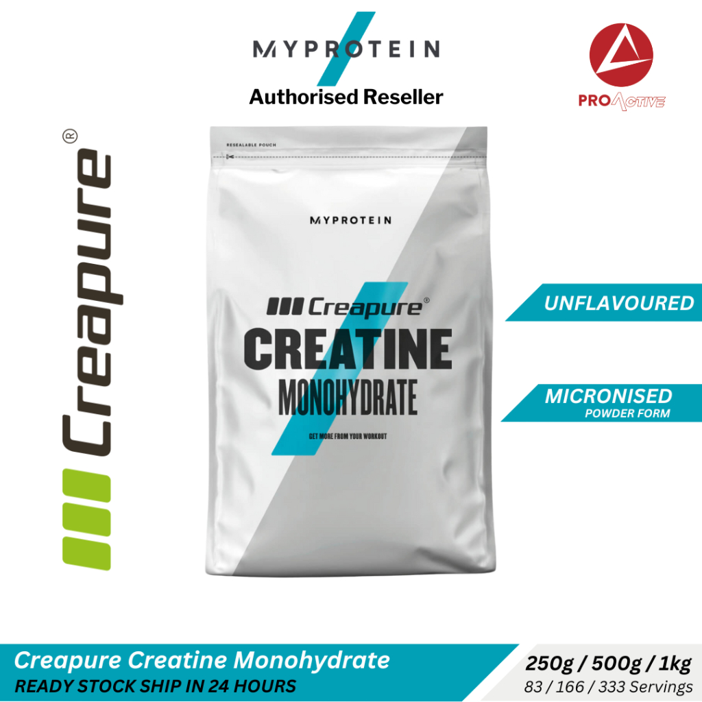 Ready Stock MYPROTEIN Creapure Creatine Monohydrate Powder 250g / 500g / 1kg Unflavoured ...