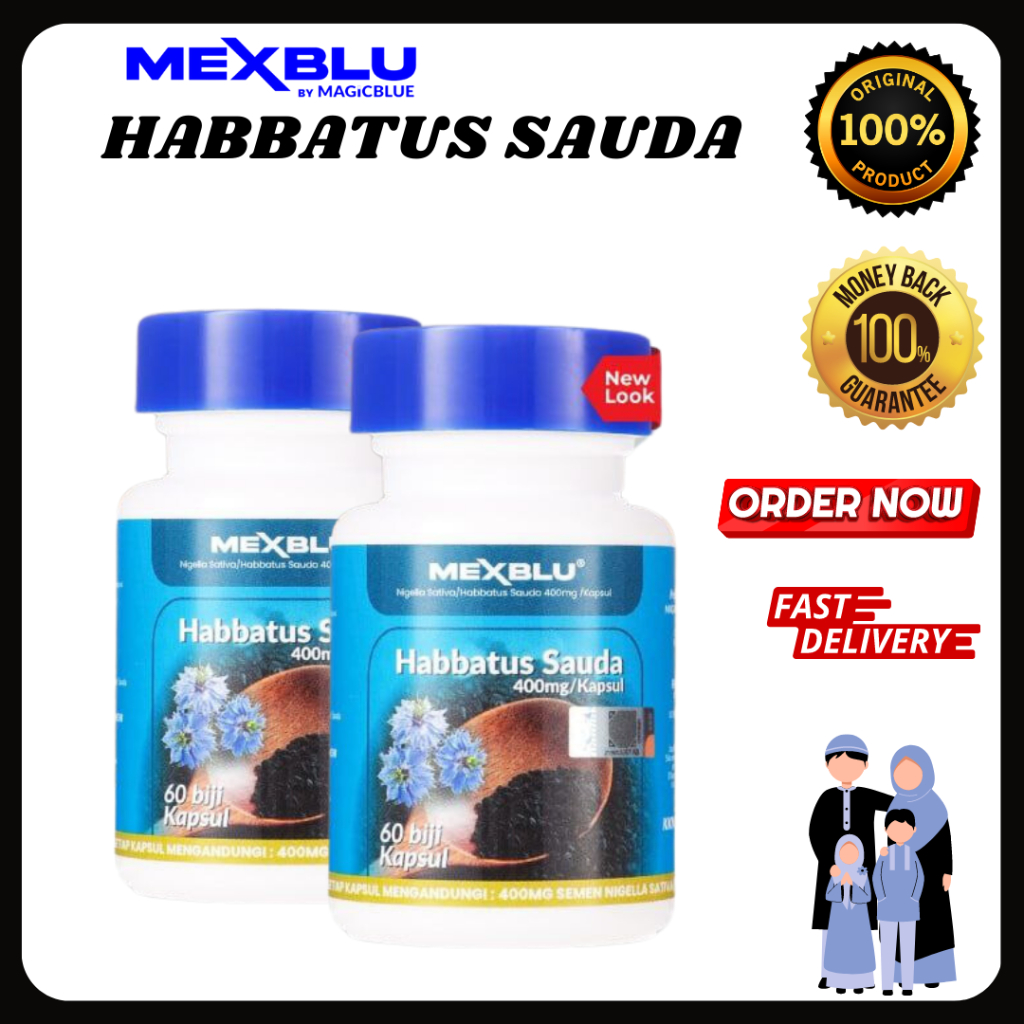 🔥Original Ready Stok🔥HABBATUS SAUDA KAPSUL MAGIC BLUE blackseed oil in ...