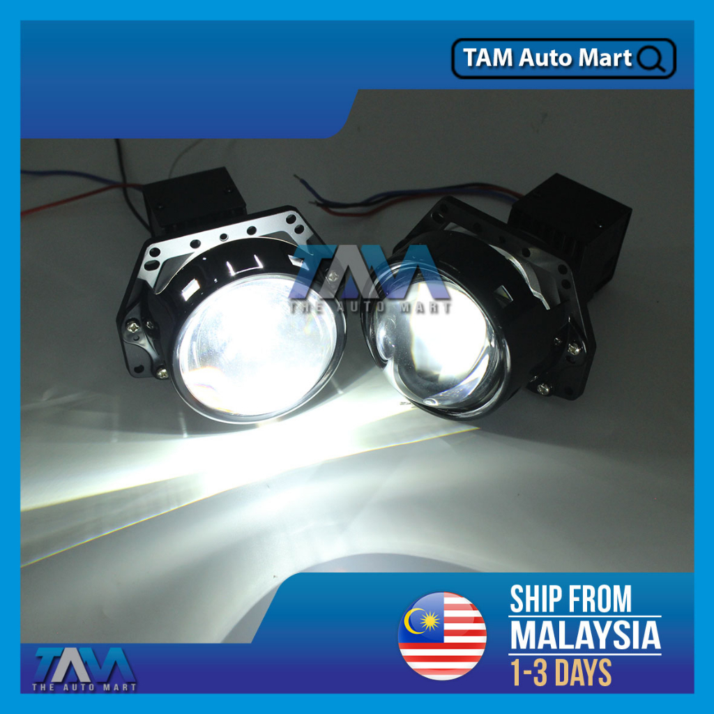 Car Projector Lamp Headlights Projector 3 inches LED Lights Projector ...