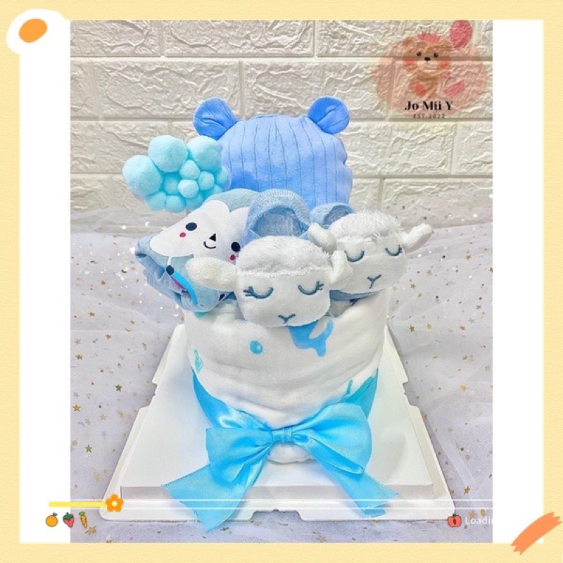 Newborn Full Moon Baby Gift Baby Hamper Diapers Cake Design Hadiah Bayi ...