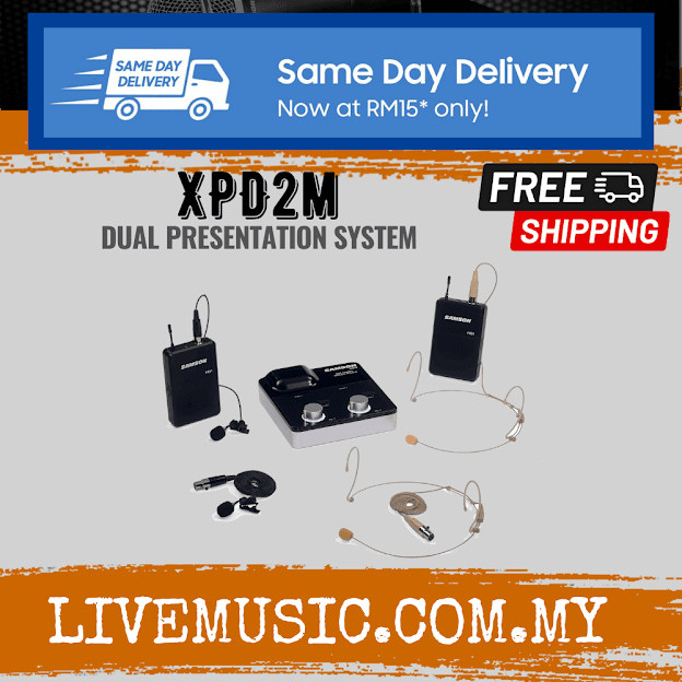 Samson XPD2m Presentation - Dual-Channel Digital Wireless (XPD 2m/XPD-2m) | Shopee Malaysia