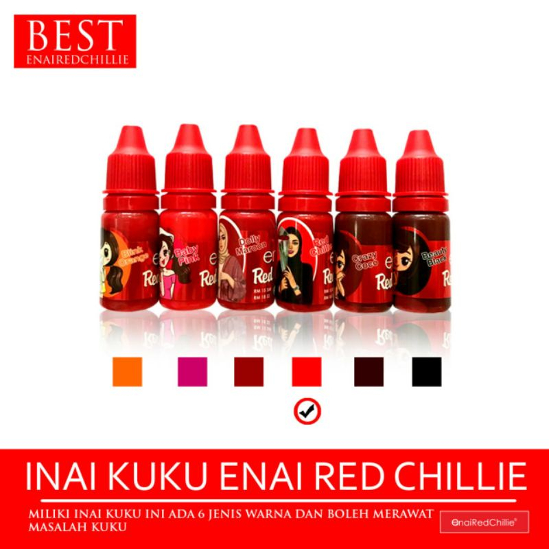 Inai kuku inai red chilie [ READYSTOCK ] | Shopee Malaysia