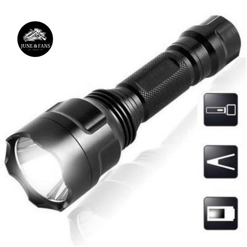 ULTRAFIRE XML-T6 LED ALUMINIUM MULTIPURPOSE FLASHLIGHT UltraFire XML C8 T6 5 Torch Light LED ...