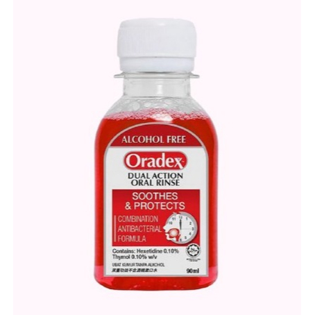ORADEX DUAL ACTION ORAL RINSE SOOTHES & PROTECTA 90ML | Shopee Malaysia