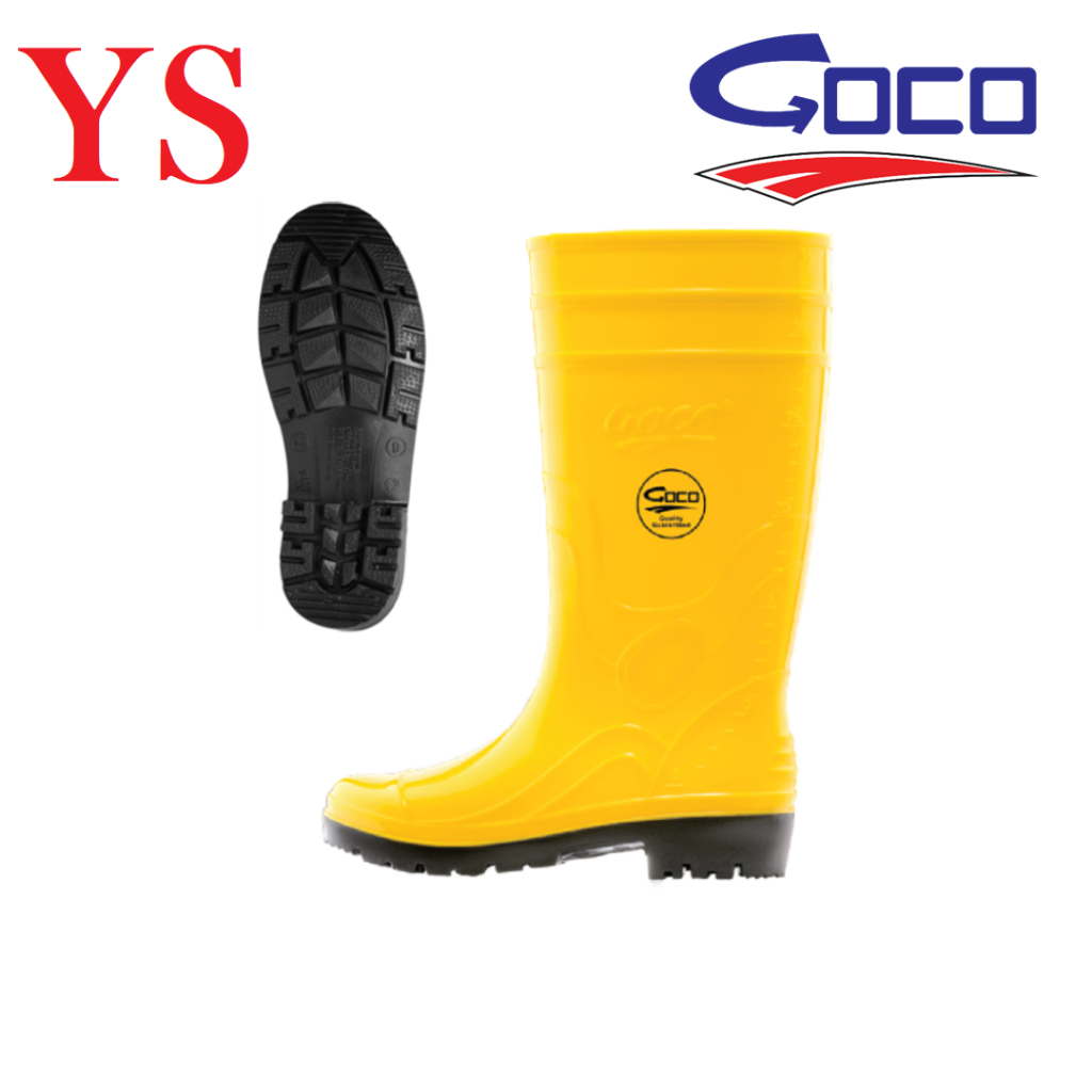 Goco 989 Yellow Rain Boots | Rubber Boot | Kasut But Getah Panjang ...