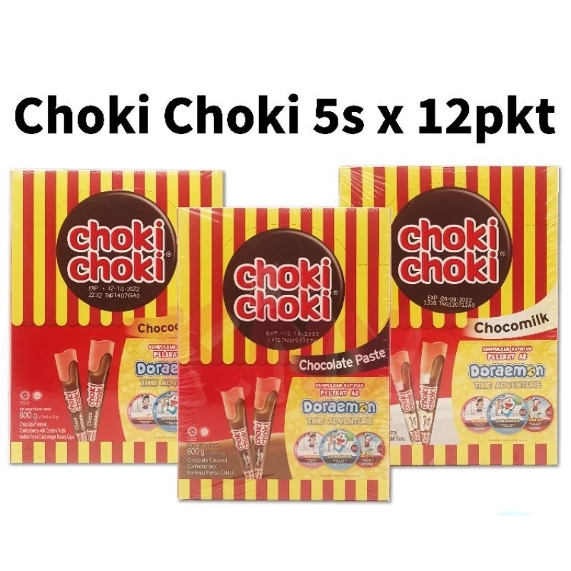 Choki Choki Chocolate 5 stick x 12 packet Chocolate Paste, Chocomilk ...
