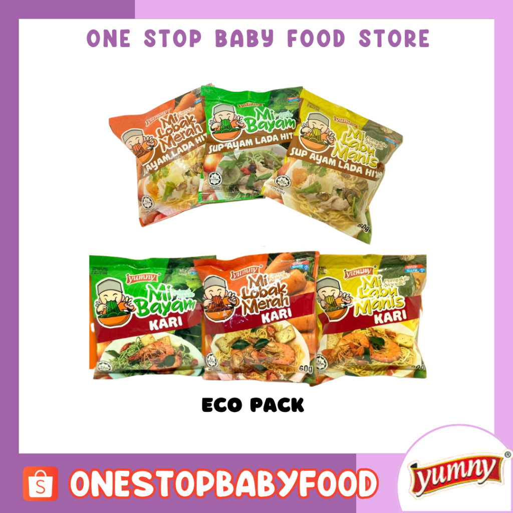 YUMNY ECO PACK MEE / INSTANT MEE ( UNTUK 2 TAHUN DAN KEATAS ) | Shopee ...