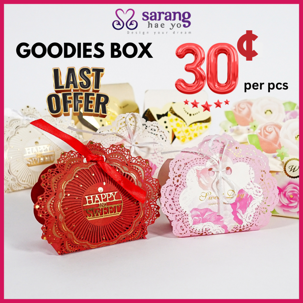 1pcs Doorgift Box Goodies Box Kotak Telur Coklat Gula Gula Cenderahati ...