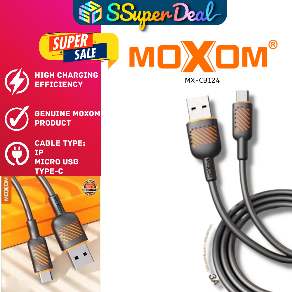 Moxom MX-CB124 Player Data Cable | Shopee Malaysia