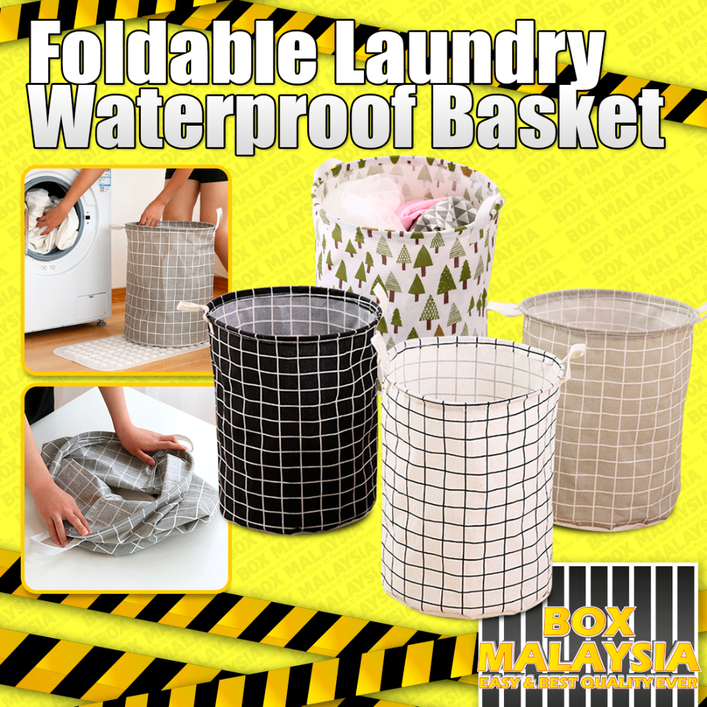 Foldable Laundry Basket Waterproof Fabric Storage Organizer Large Bag ...