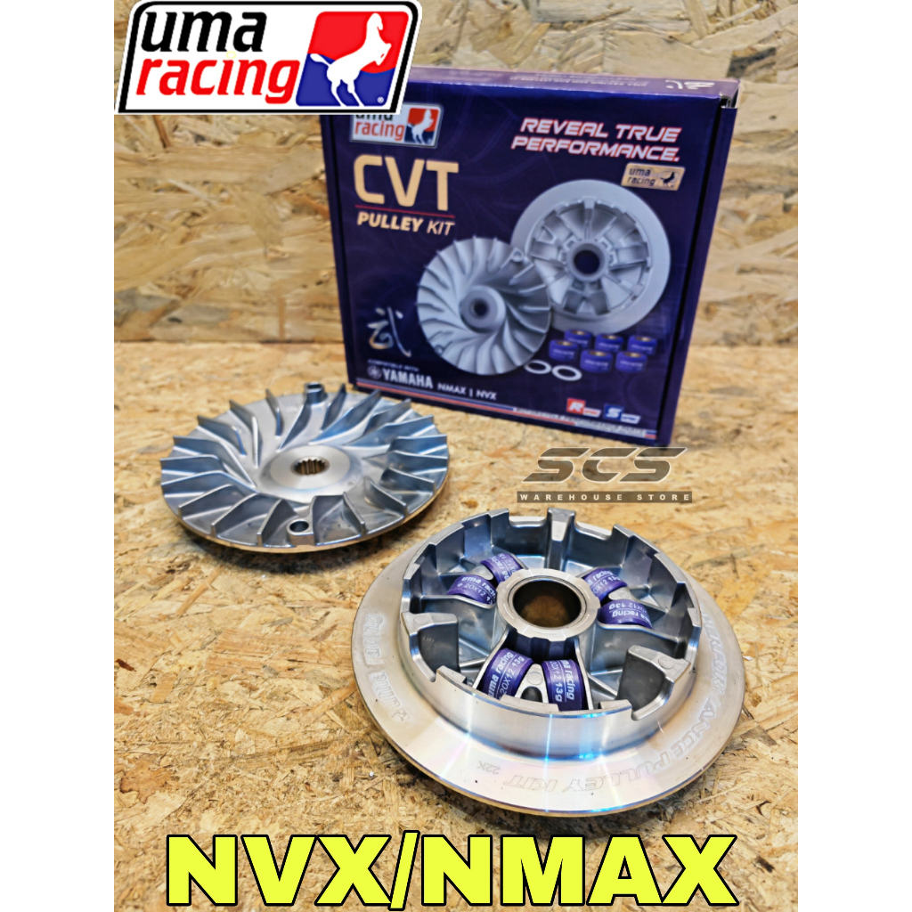 UMA RACING Original CVT Pulley kit NVX155 / N-MAX Complete Set With Roller 20x12 13g NVX Nmax ...