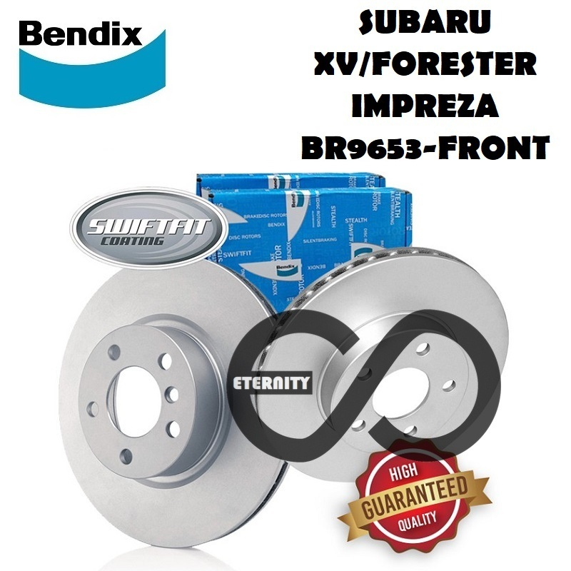 Original Bendix Swiftfit BR9653 Front Disc Rotor - Subaru XV / Forester / Impreza | Shopee Malaysia
