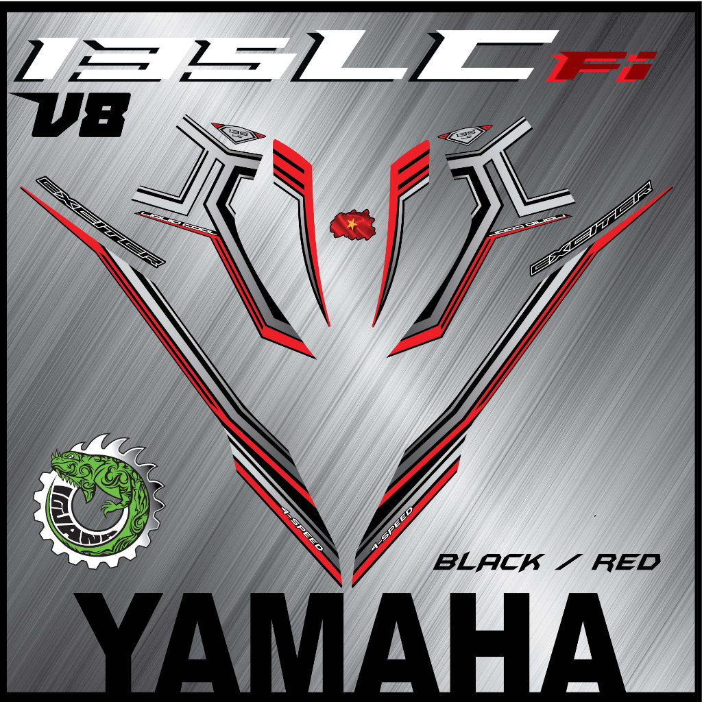 STRIPE YAMAHA LC135 V8 Fi EXCITER CUSTOM STRIPE (24) VIETNAM DESIGN ...