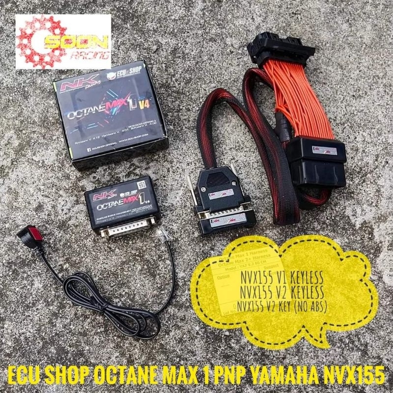 WARANTY NVX155 V1 V2 ECU SHOP OCTANE MAX 1 V4 SCOOTER YAMAHA NVX NVX 155 AEROX 155 V1 KEYLESS V2 ...
