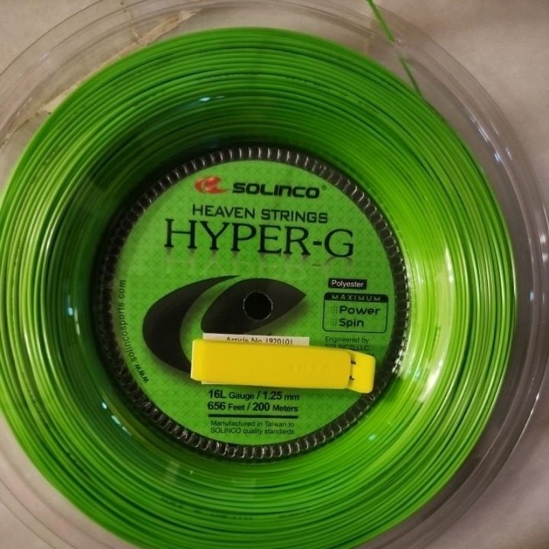 Solinco Hyper G Tennis String 16Lg/1.25m (Cut from reel) | Shopee Malaysia