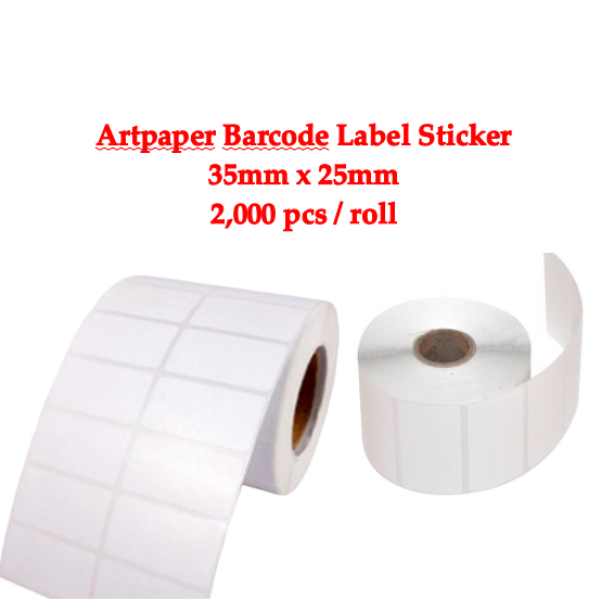 Barcode Art Label Sticker 35mm x 25mm | Shopee Malaysia